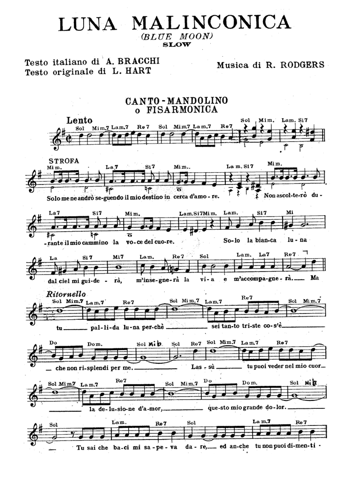 LUNA MALINCONICA Sheet music | Easy Sheet Music